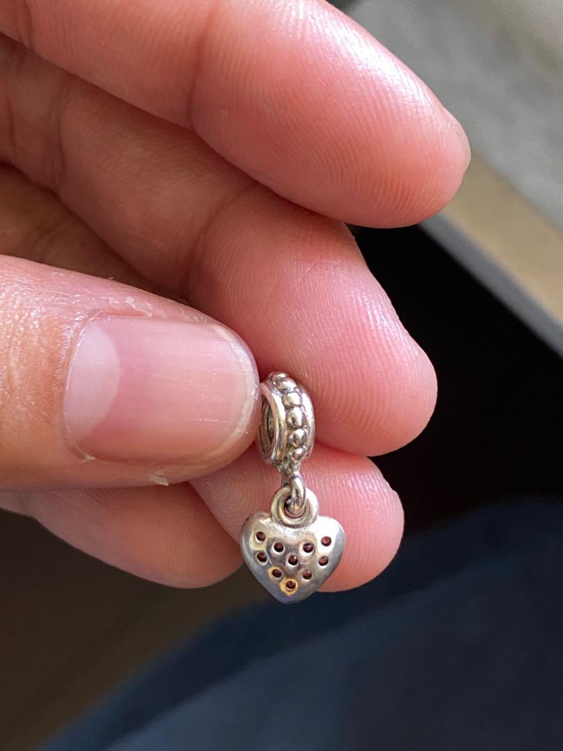 Pandora pendant Charms theme hope stability and love pave heart symbol ...