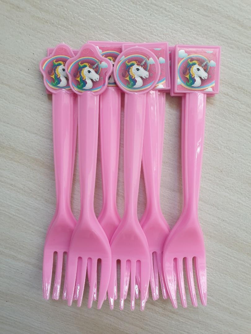 Party disposable forks - pj mask, frozen, baby shark, avenger, pony ...