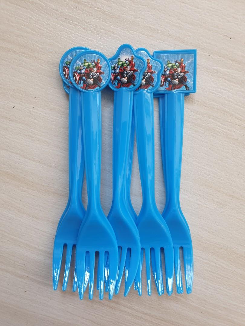 Party disposable forks - pj mask, frozen, baby shark, avenger, pony ...