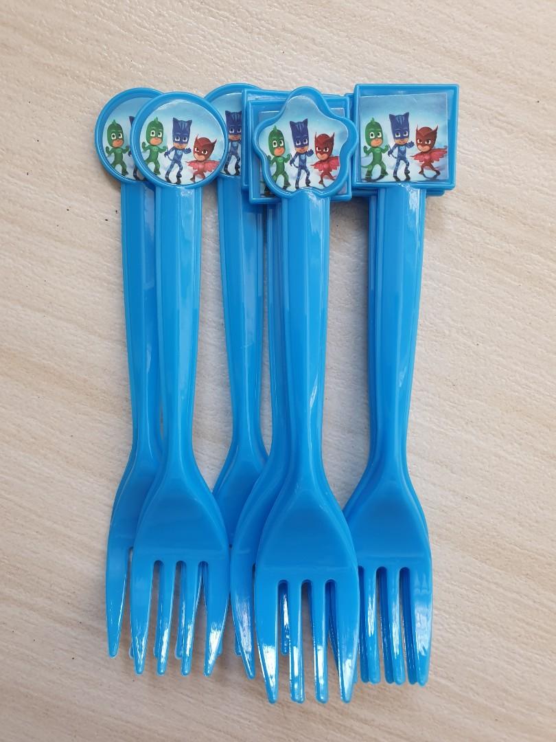 Party disposable forks - pj mask, frozen, baby shark, avenger, pony ...