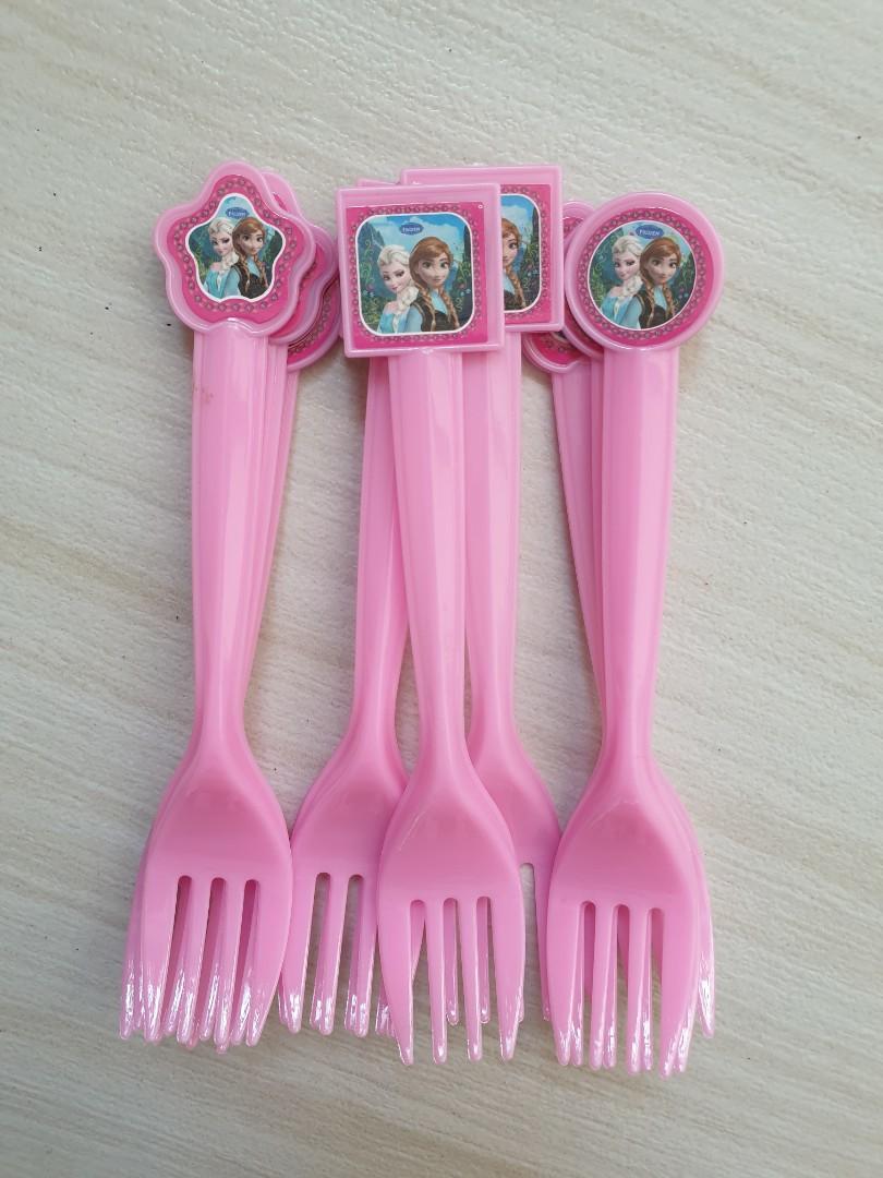 Party disposable forks - pj mask, frozen, baby shark, avenger, pony ...