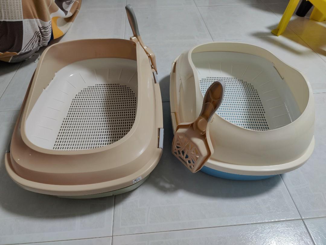 Pine type litter Cat litter box, olive., Pet Supplies, Homes & Other ...
