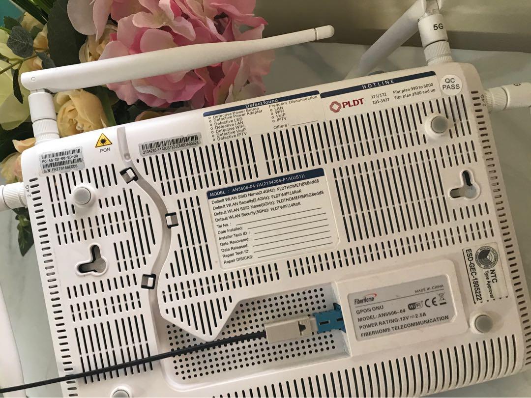 PLDT FIBER HOME MODEM/ROUTER, Computers & Tech, Parts & Accessories ...