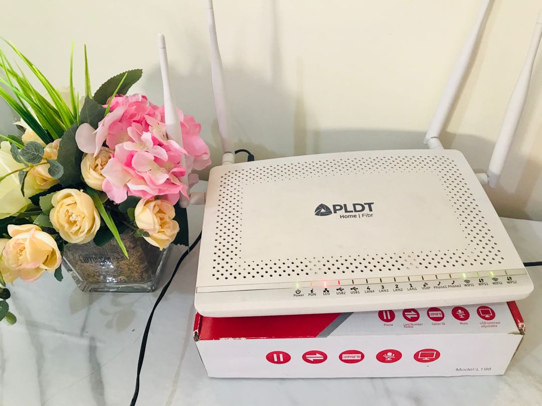 PLDT FIBER HOME MODEM/ROUTER, Computers & Tech, Parts & Accessories ...