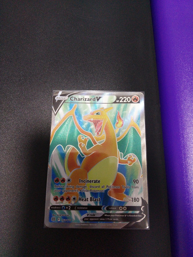 Pokemon TCG Charizard V Full Art Ultra Rare - SS9 Brilliant Star ...