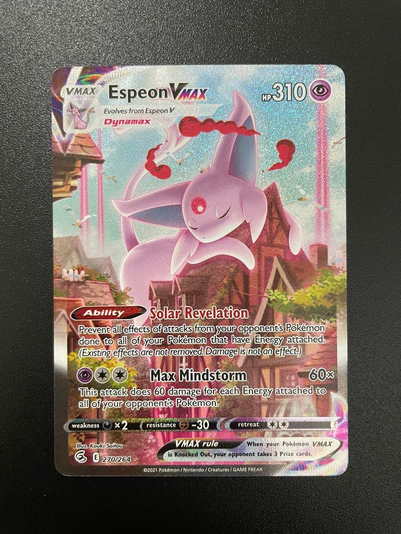 Pokemon TCG Espeon VMAX - 270/264 - Alternate Art Secret Rare Sword ...