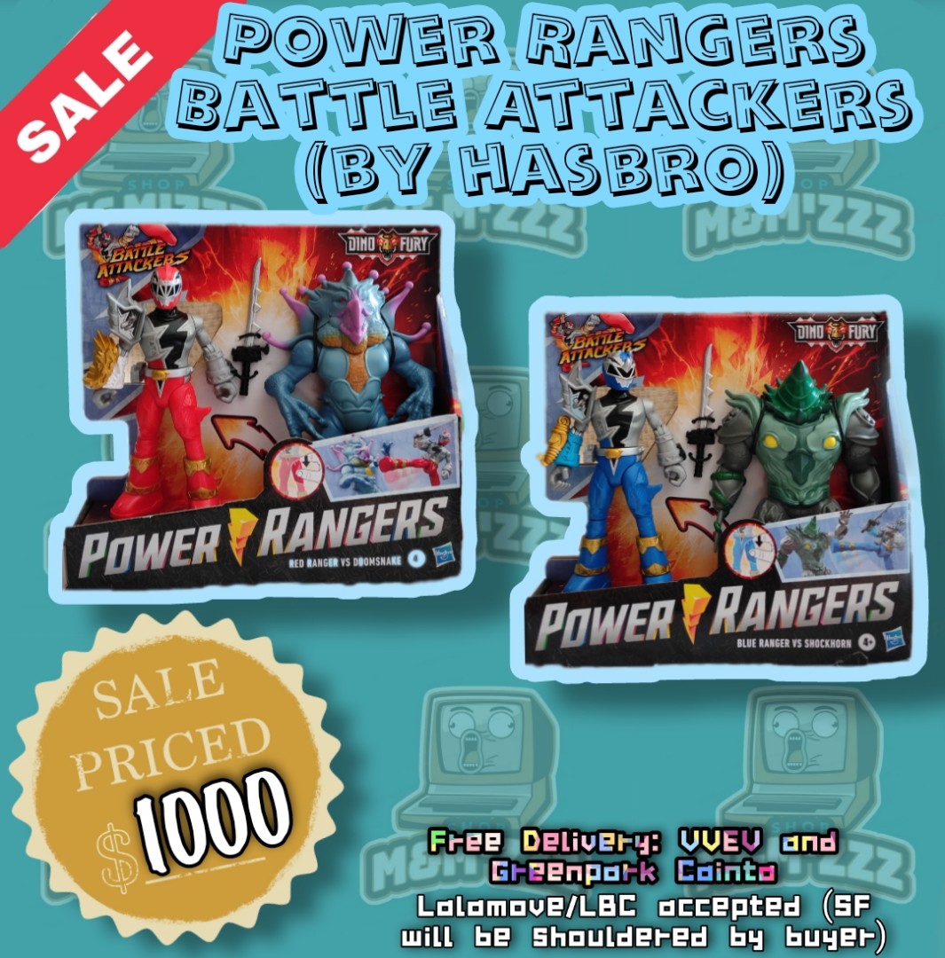 Power Rangers Blue Ranger / Red Ranger, Hobbies & Toys, Toys & Games on ...