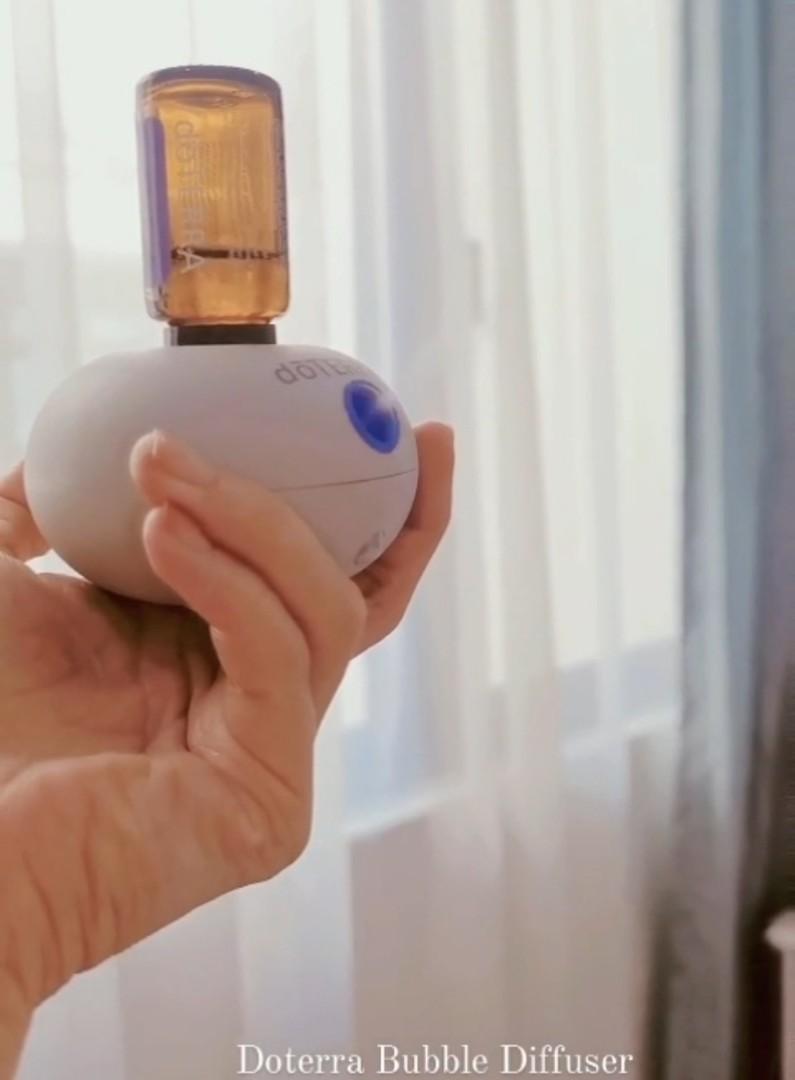 New Doterra bubble diffuser (portable) + 2 essential oil, Furniture ...
