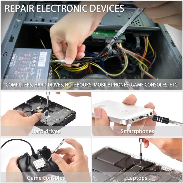 Professional Computer Repair Tool Kit, Precision Laptop, PC Screwdriver ...