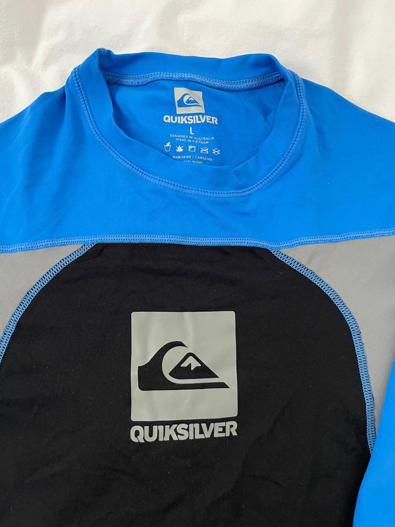 Quicksilver Men Rashguard, Men's Fashion, Activewear on Carousell