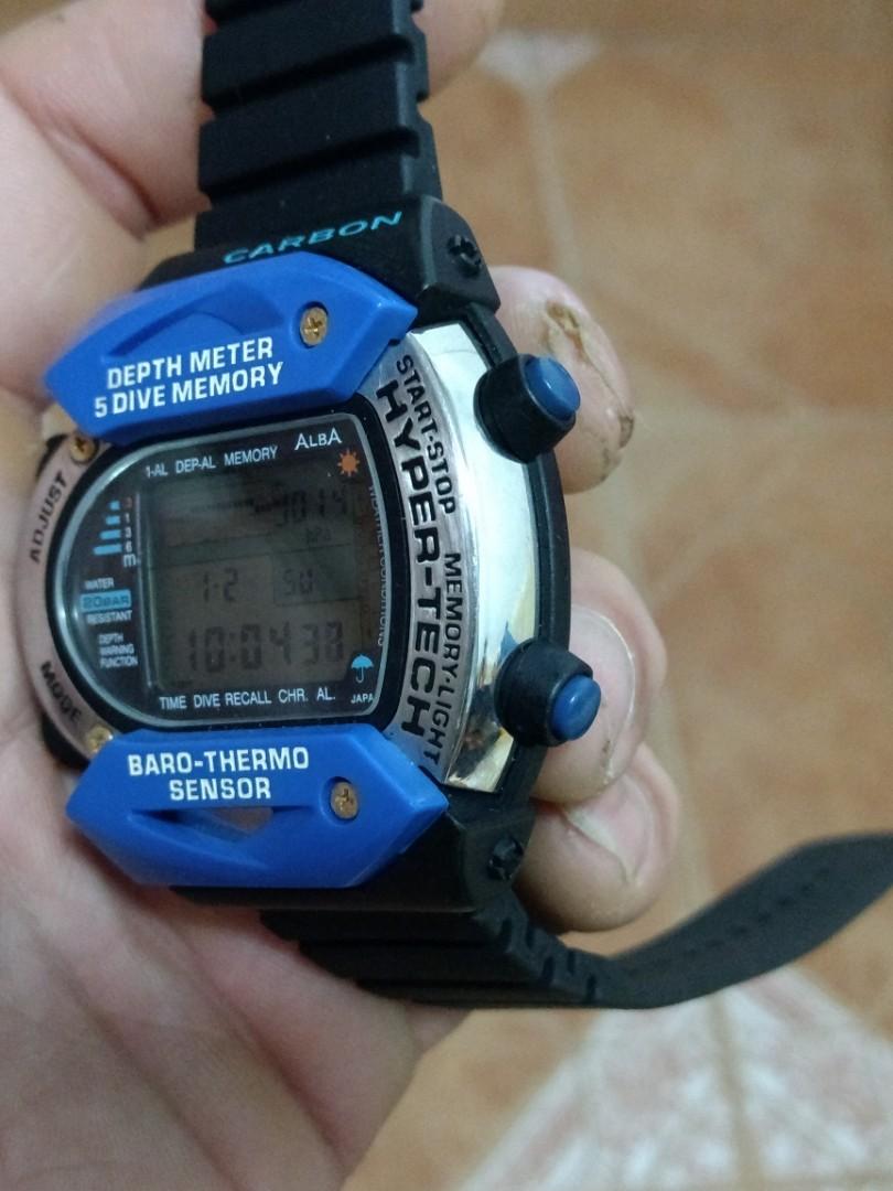 Rare vintage Seiko alba Hypertech digital watch., Men's Fashion ...