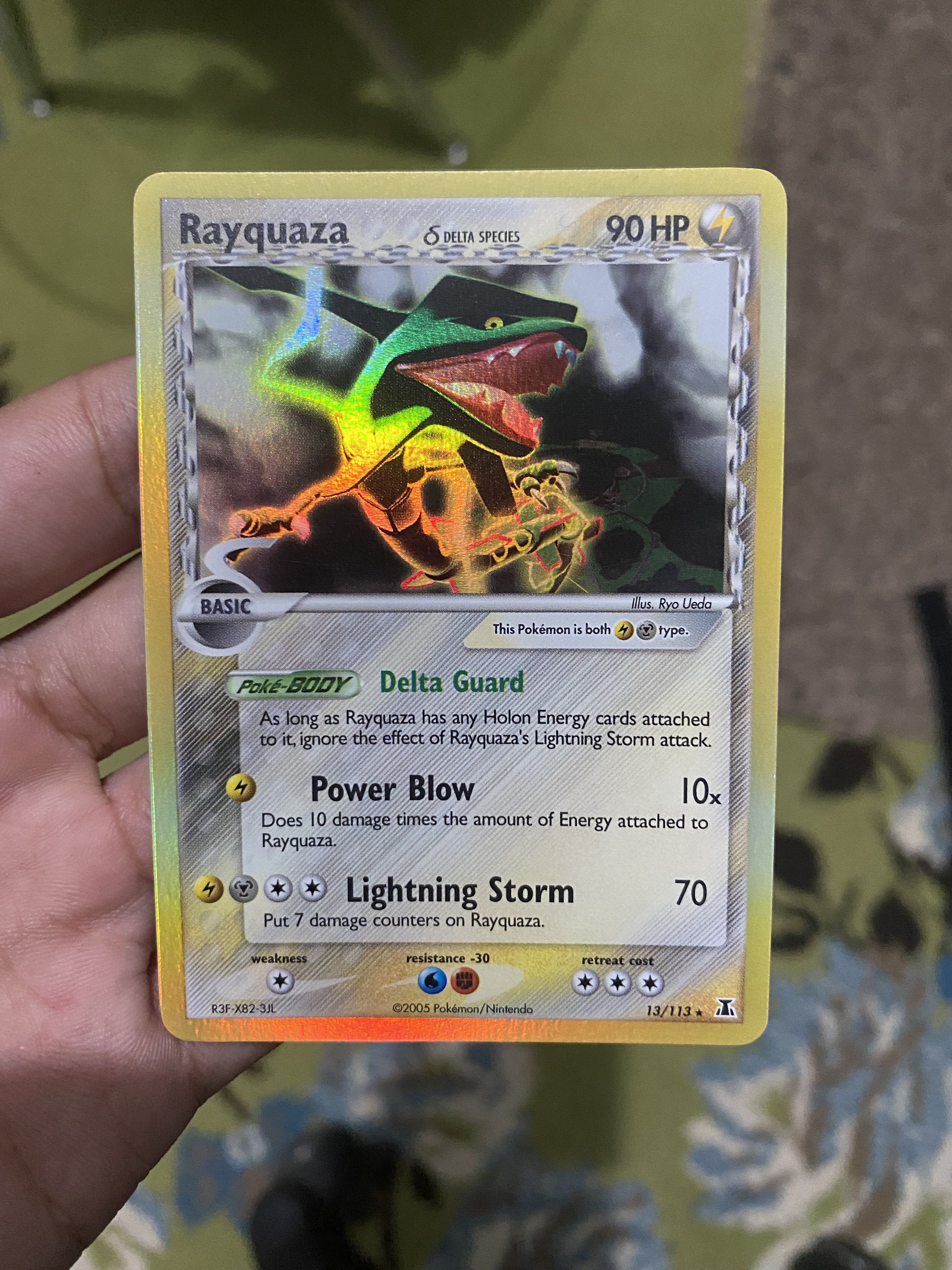 Rayquaza Holo Delta Species 13/113 - Pokemon, Hobbies & Toys, Toys ...