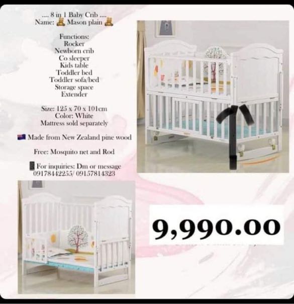 Rocking Baby Crib with wheels, Babies & Kids, Baby Nursery & Kids ...