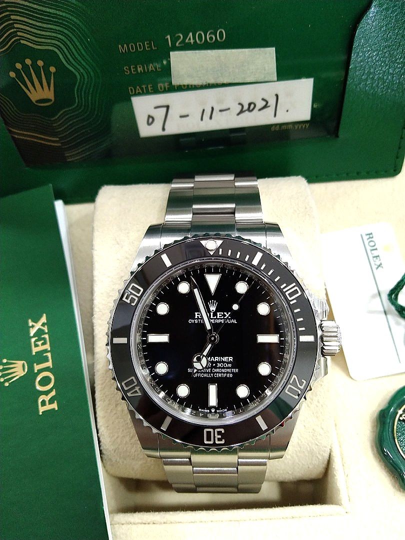 Rolex 124060 no date sub NDS, Luxury, Watches on Carousell
