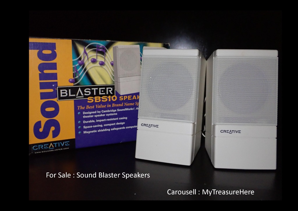 Creative Sound Blaster Speakers (with Box)- Designed By Cambridge ...