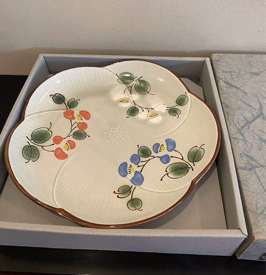 Stoneware Japanese serving plate set, Furniture & Home Living ...