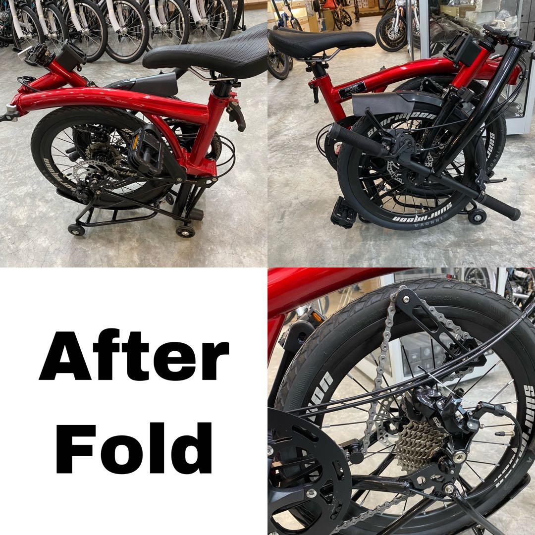 Sunri moon 3 fold bike | L twoo R5 9Speed | Brompton style Folding ...