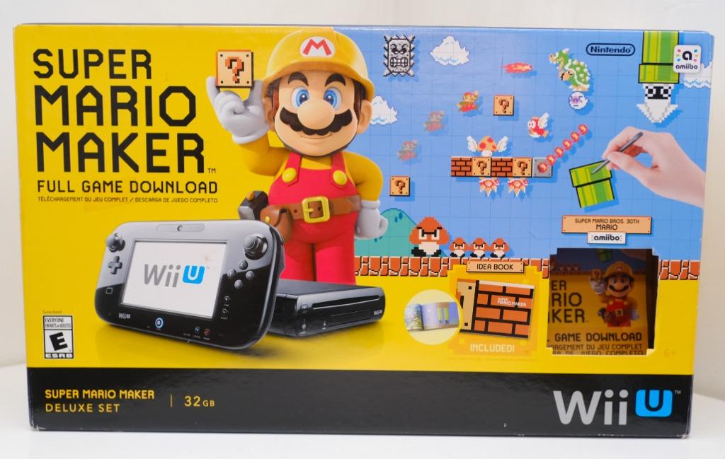 Super Mario Maker Console Deluxe Set - Nintendo Wii U, Video Gaming ...
