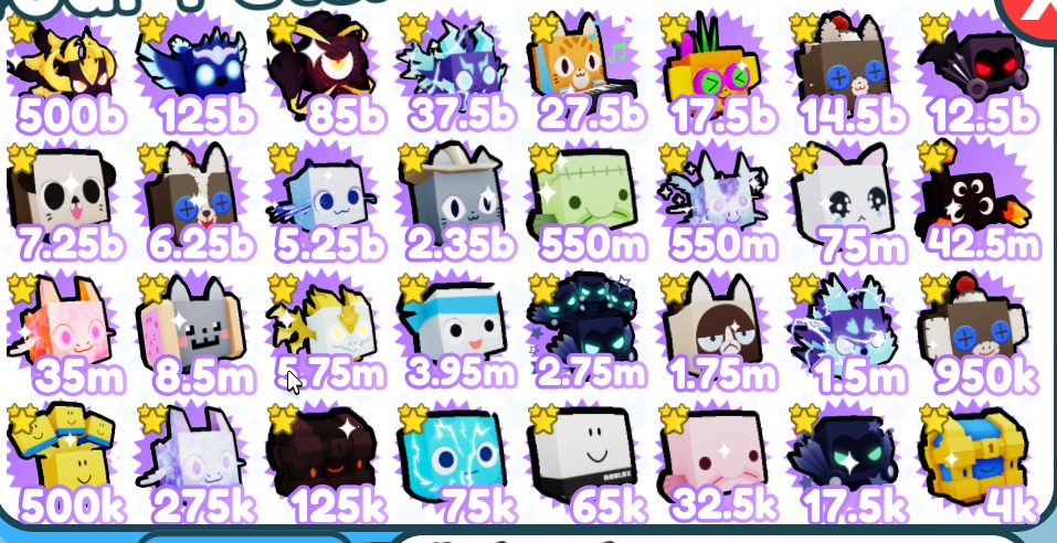 (DISCOUNT) Pet Simulator X Exclusive Pets (Read Desc), Video Gaming ...