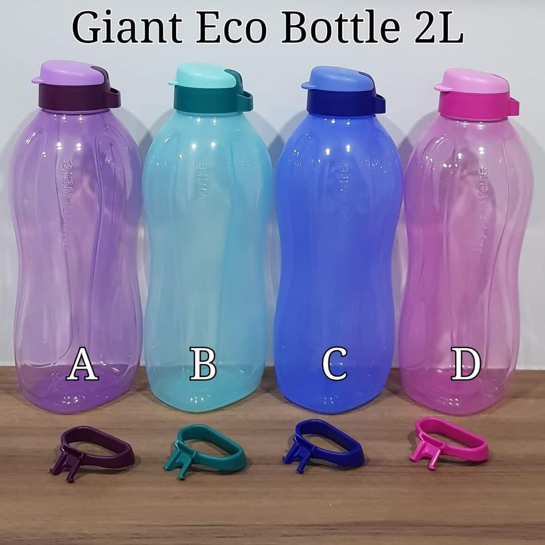 Tupperware Giant Eco Bottle 2L (1) 14.4cm(L) x 10.3cm(W) x 31.0cm(H ...