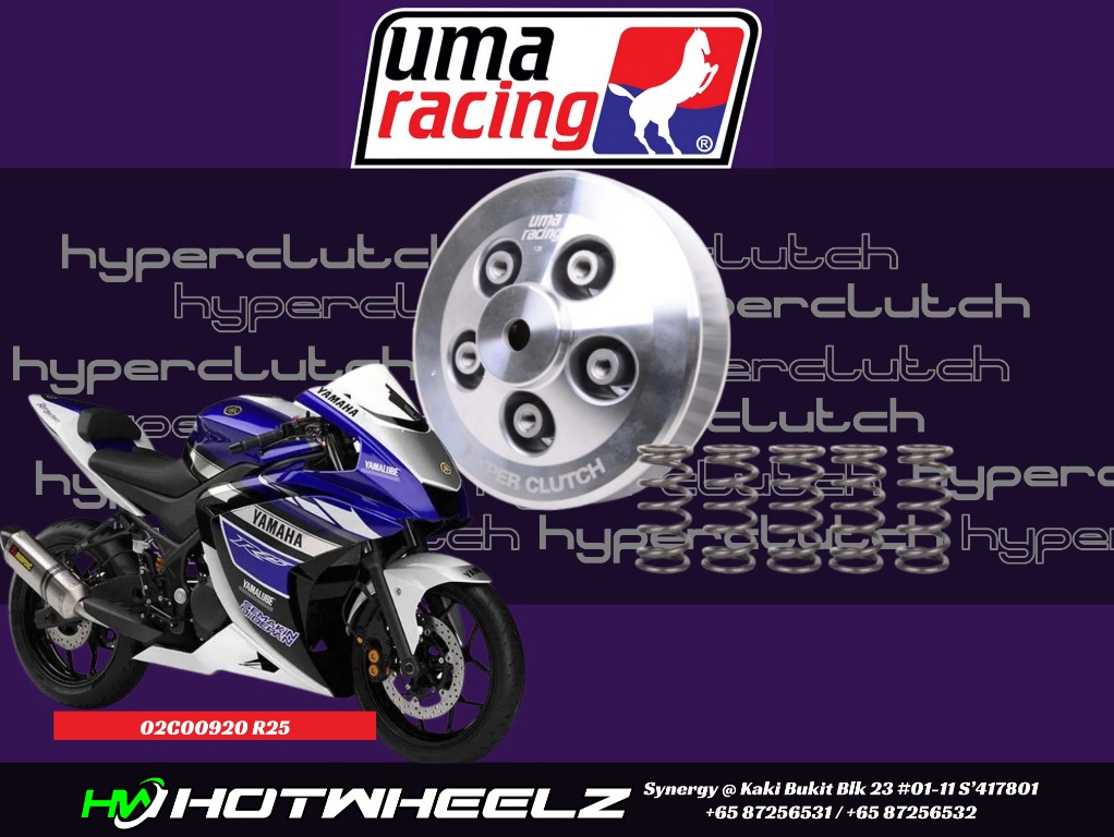 UMA RACING HYPER CLUTCH: YAMAHA R25, Motorcycles, Motorcycle ...