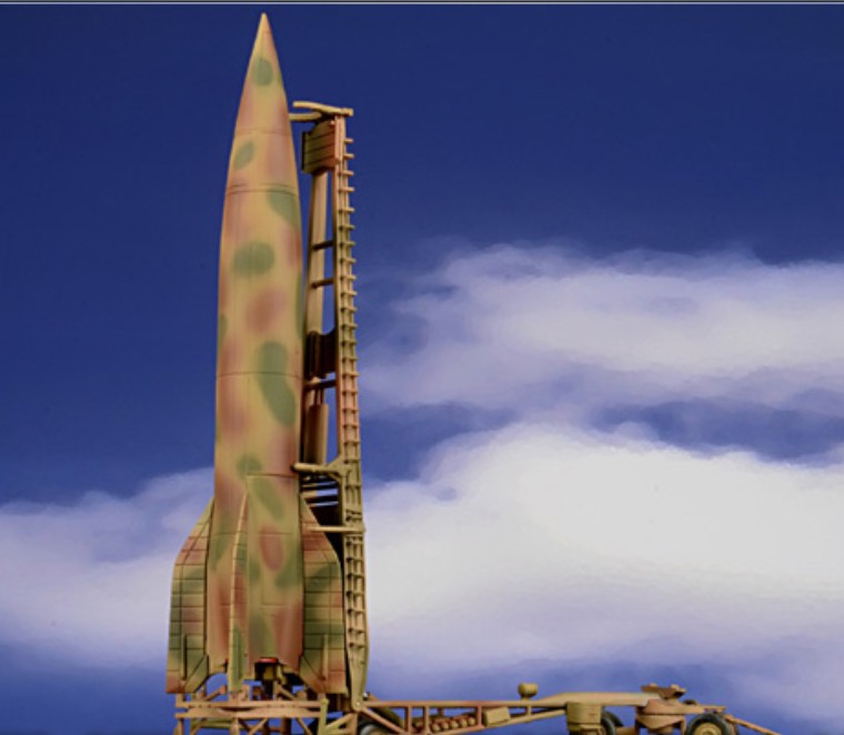 V2 Rocket & Trailer, German Army 1945 Camouflage, Hobbies & Toys, Toys ...