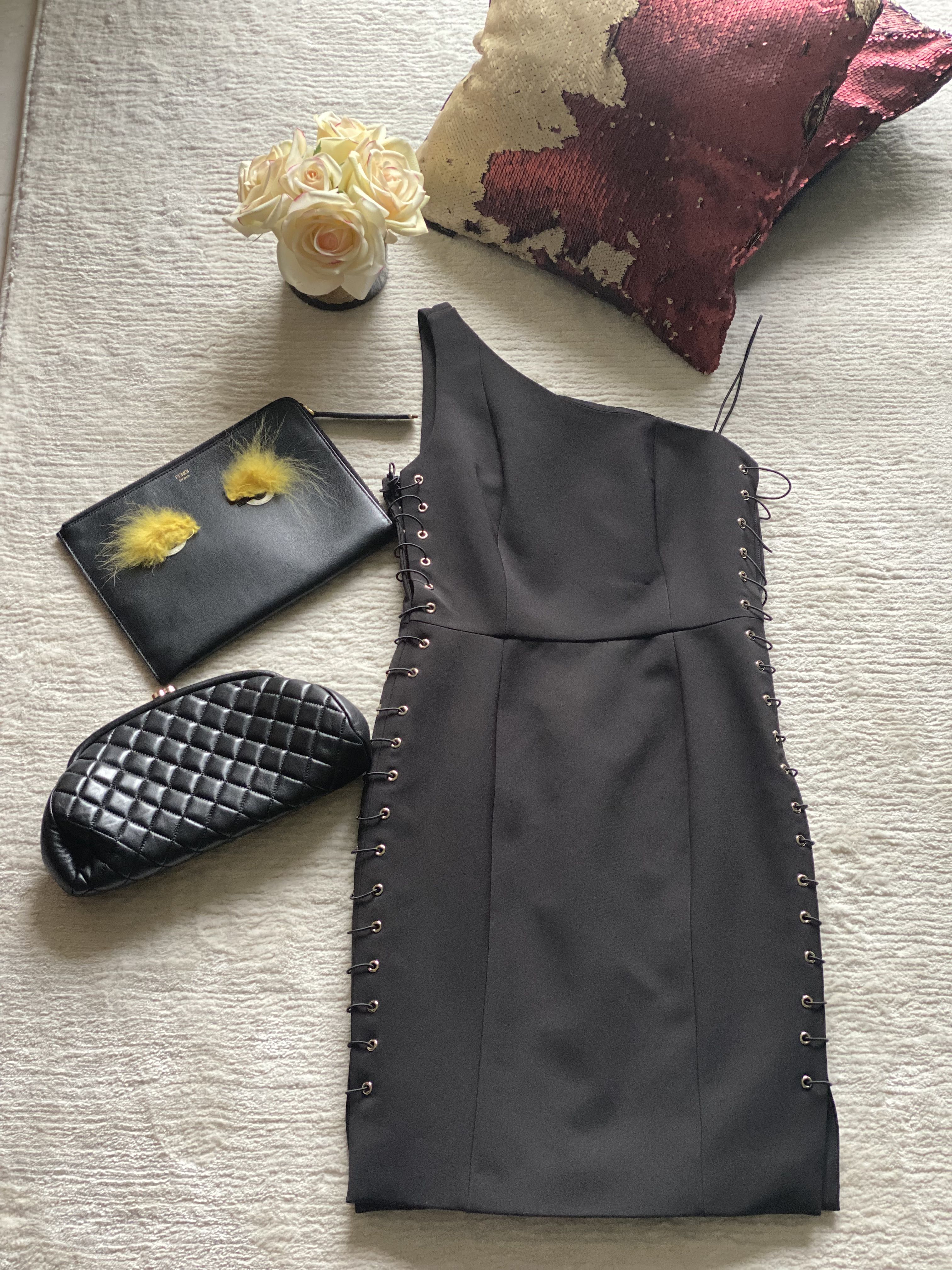 Versace look-a-like Safety Pin dress, Women's Fashion, Dresses & Sets ...