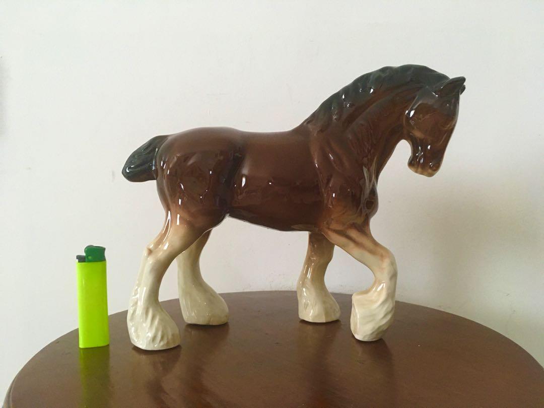 Vintage 1970s MELROSE POTTERY SHIRE HORSE, Hobbies & Toys, Collectibles ...