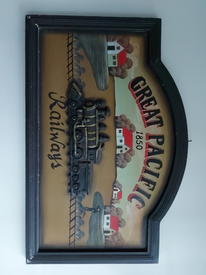 Wooden 3D train frame, Furniture & Home Living, Home Decor, Frames ...