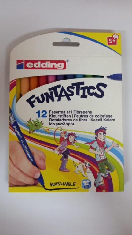 12 edding Fibrepens (for colouring, drawing and writing), Hobbies ...