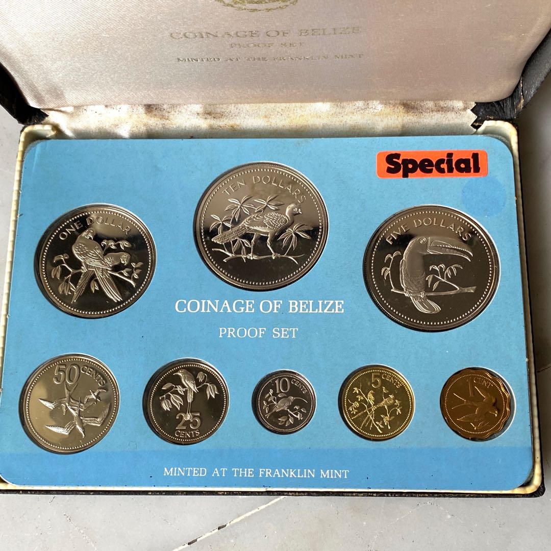 1976 Coinage of Belize sterling silver proof coins set, Hobbies & Toys ...