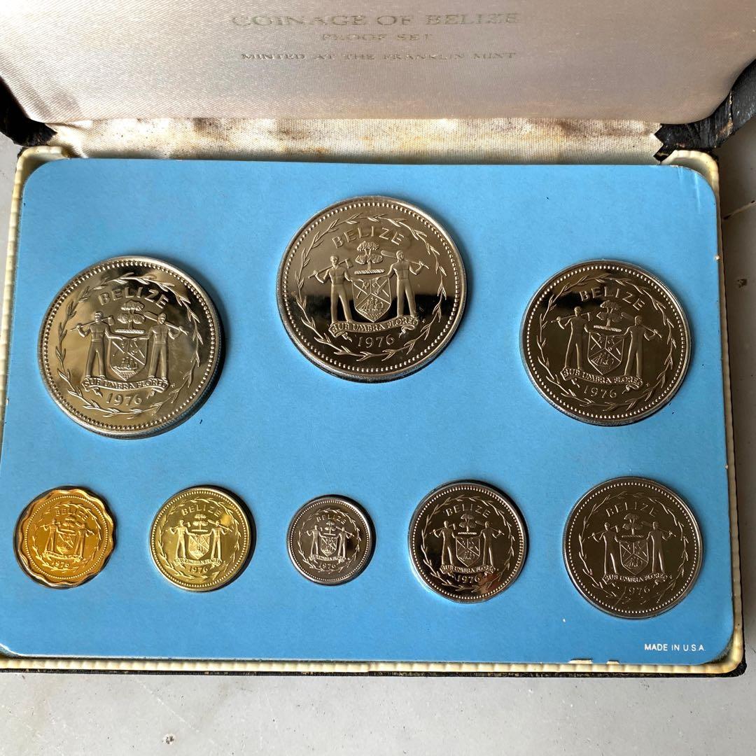 1976 Coinage of Belize sterling silver proof coins set, Hobbies & Toys ...
