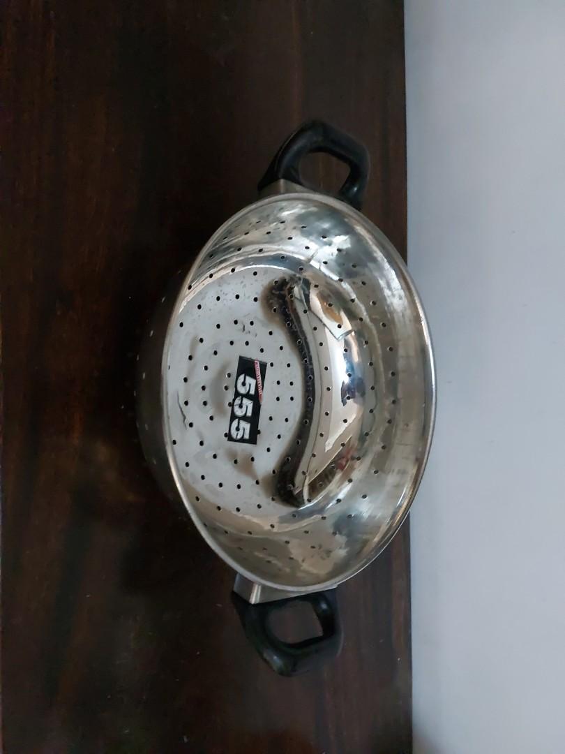 555 stainless colander 9" with bakelite handle, Furniture & Home Living ...