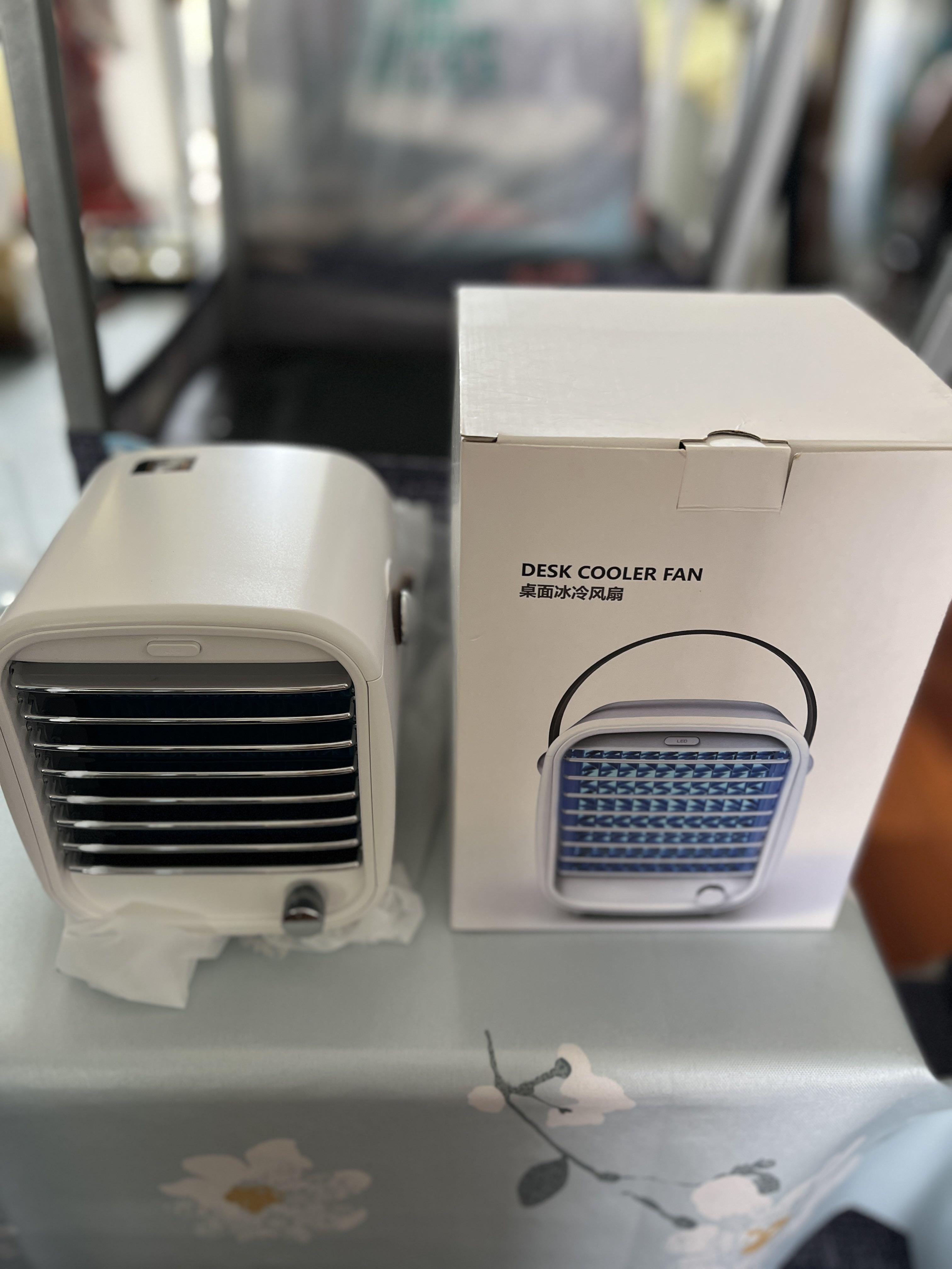 桌面冷風機 desk cooler fan, 家庭電器, 冷氣機及暖風機 - Carousell