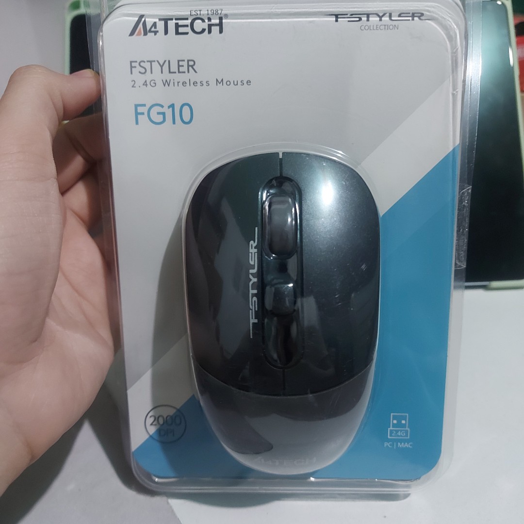 A4tech Fstyler Wireless Mouse Black/Grey, Computers & Tech, Parts ...