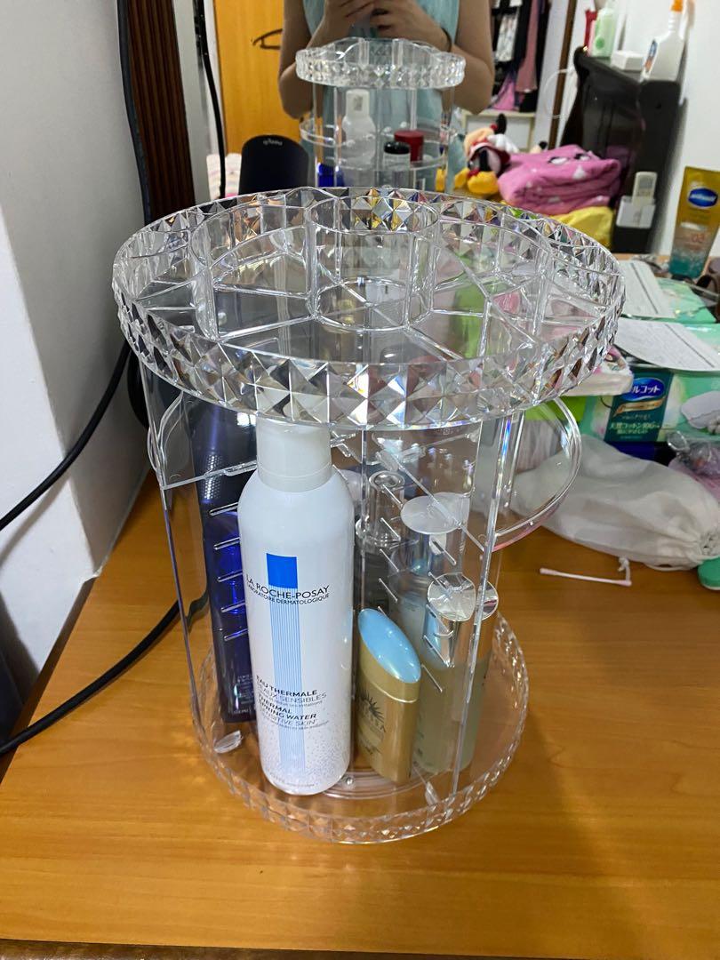 Acrylic 360 Rotate Organiser, Furniture & Home Living, Home Improvement ...