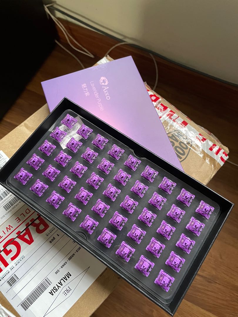 Akko Lavender Purple (Unlubed) - 89 switches, Computers & Tech, Parts ...