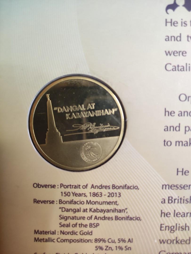 Andres Bonifacio 150 Years Coin, Hobbies & Toys, Memorabilia ...