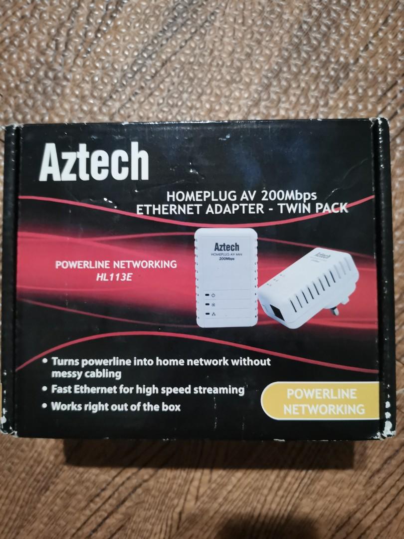Aztech Homeplug AV 200Mbps, Computers & Tech, Parts & Accessories ...