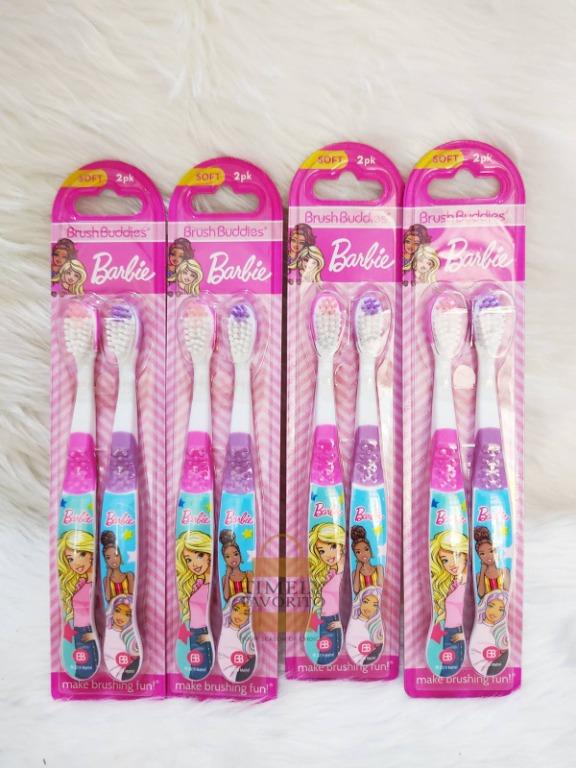 Brush Buddies Barbie Kids Toothbrush 2s, Babies & Kids, Bathing ...