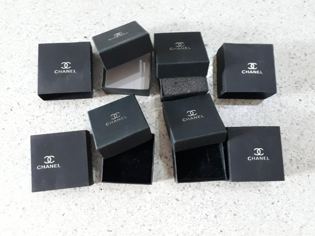 Chanel accessory ring earrings jewelry box, Women's Fashion, Watches ...
