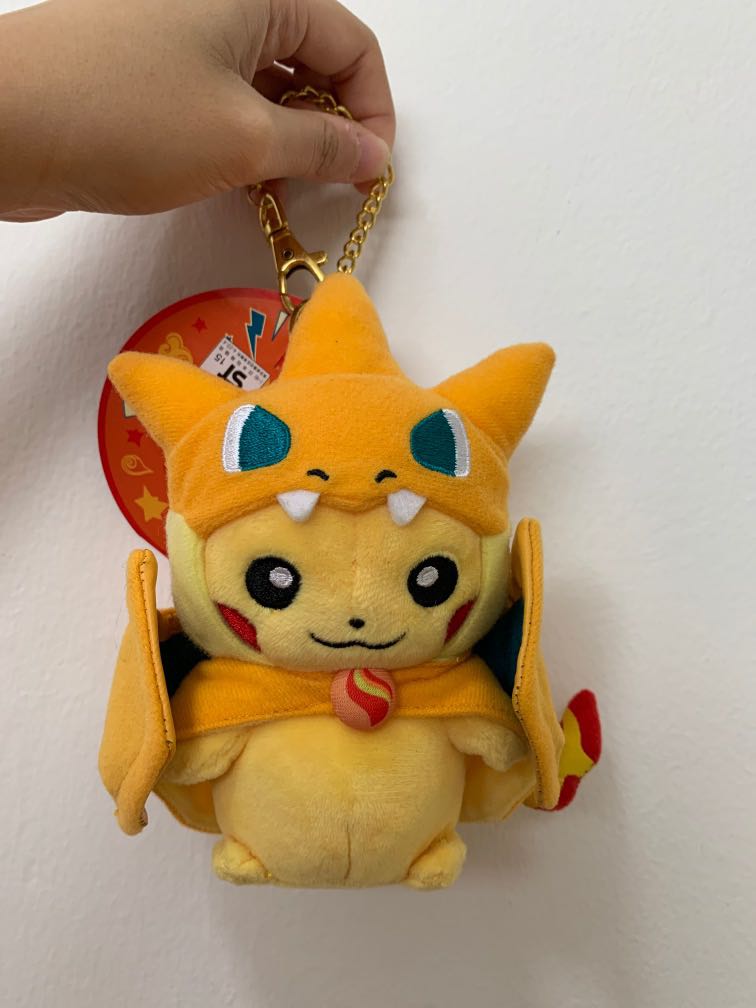Charizard Pikachu Keychain, Hobbies & Toys, Toys & Games on Carousell