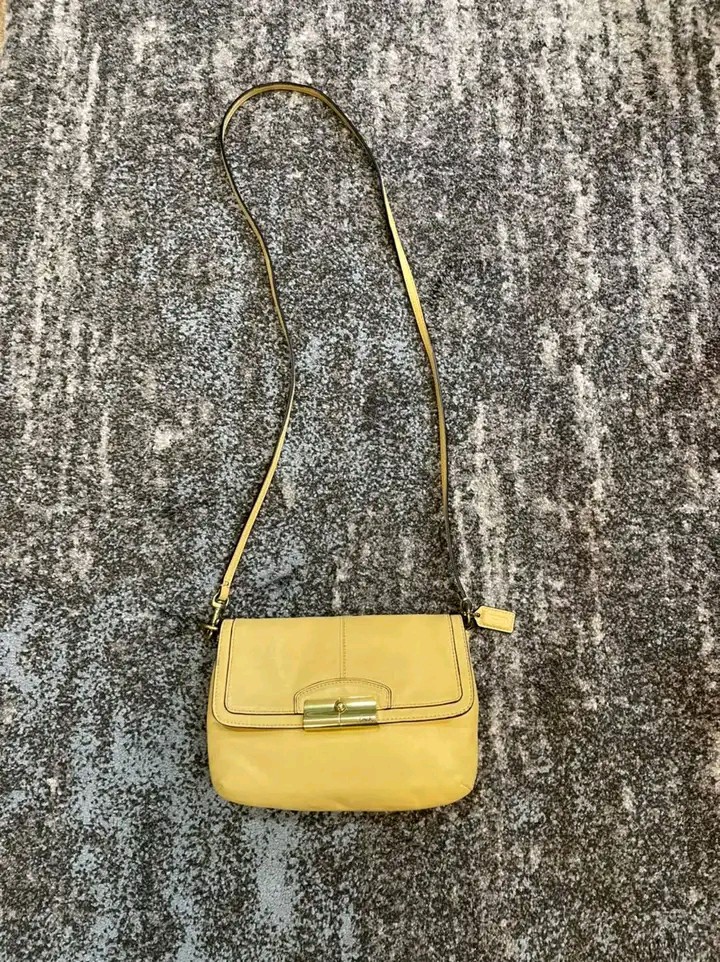 Coach yellow, Women's Fashion, Bags & Wallets, Cross-body Bags on Carousell