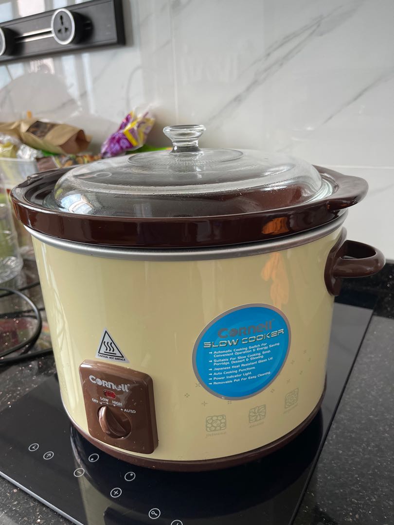 Cornell Electric Slow Cooker 5L ceramic pot (CSCD50C), TV & Home ...