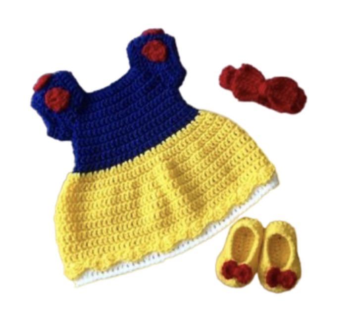 Crochet Snow White Props for Newborn!, Babies & Kids, Babies & Kids ...