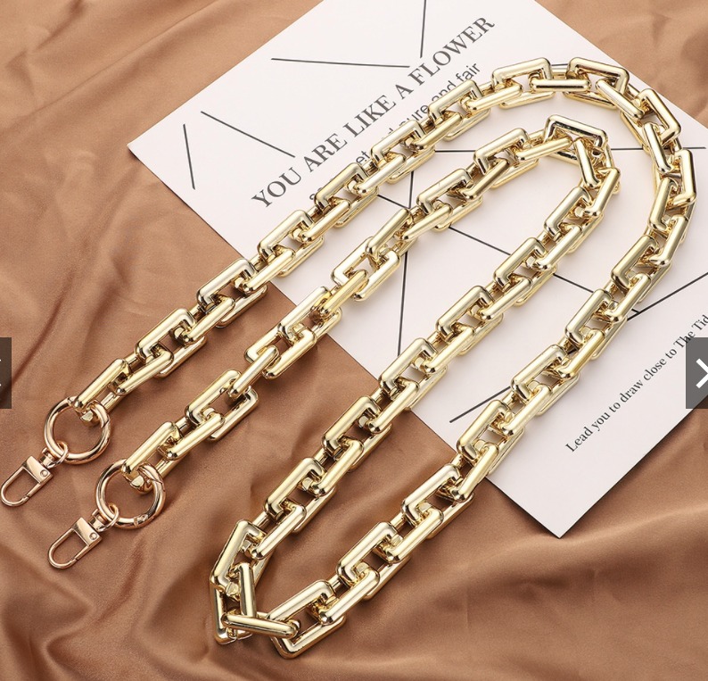 Cross body Chain Strap in Gold, Women's Fashion, Bags & Wallets, Cross ...