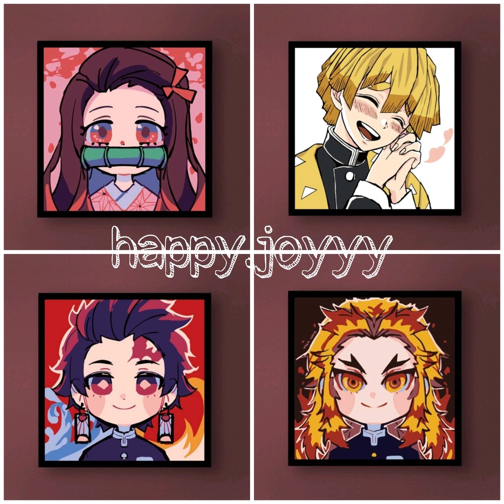 Demon Slayer DIY Painting, Hobbies & Toys, Stationery & Craft, Art ...