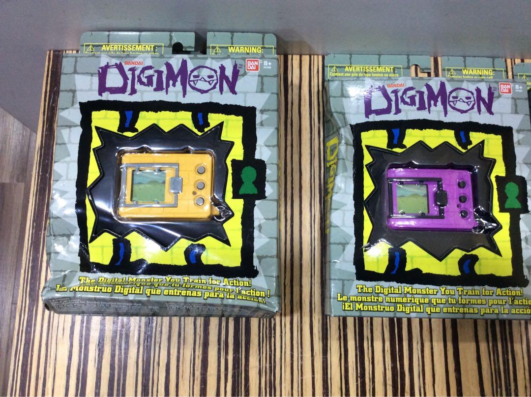 Mobile LCD Toy - Digimon Original Neon Red, Yellow, Purple, Hobbies ...