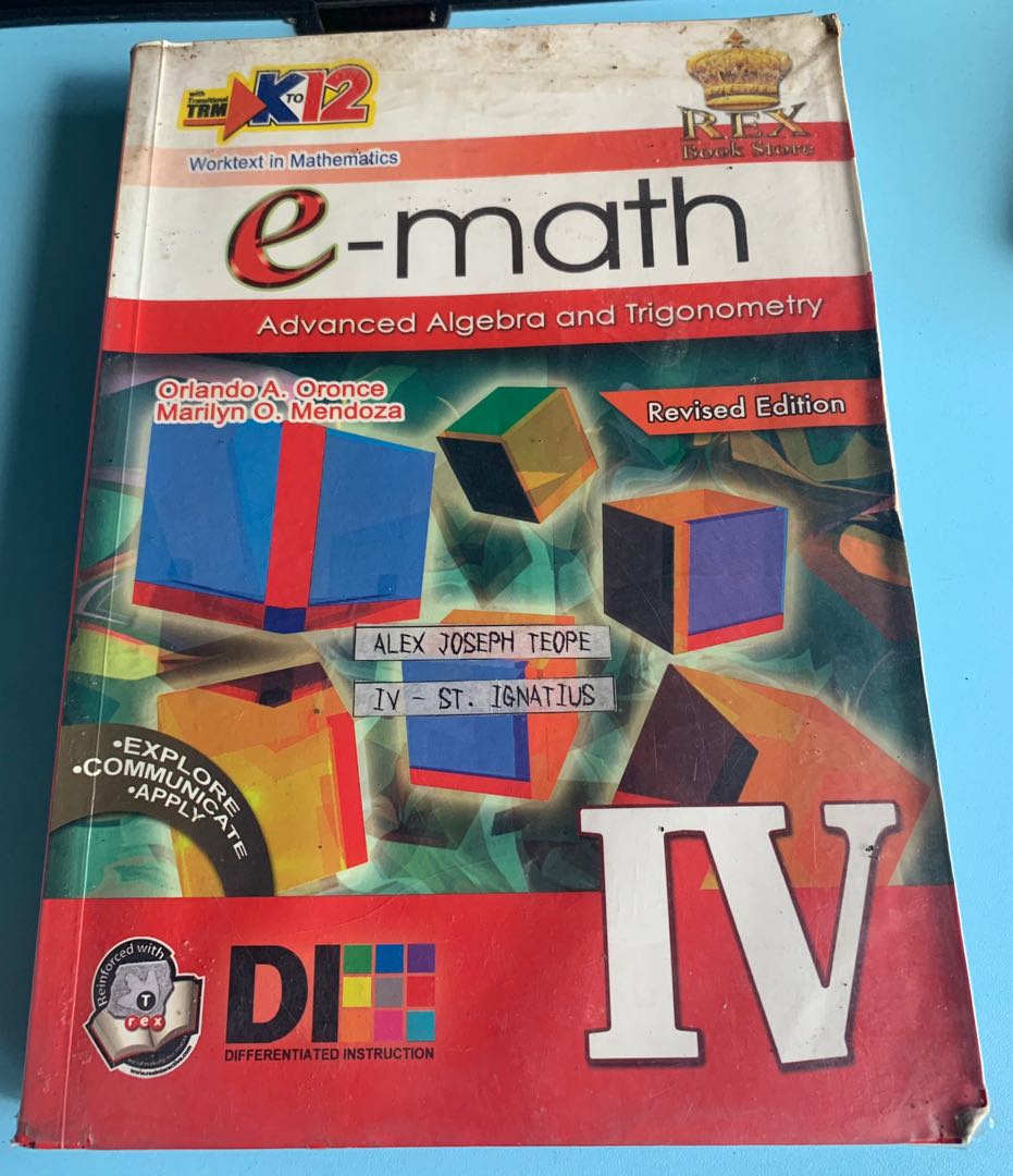 GRADE IV BOOKS || e-math (Mathematics) - REX Book Store , Hobbies ...