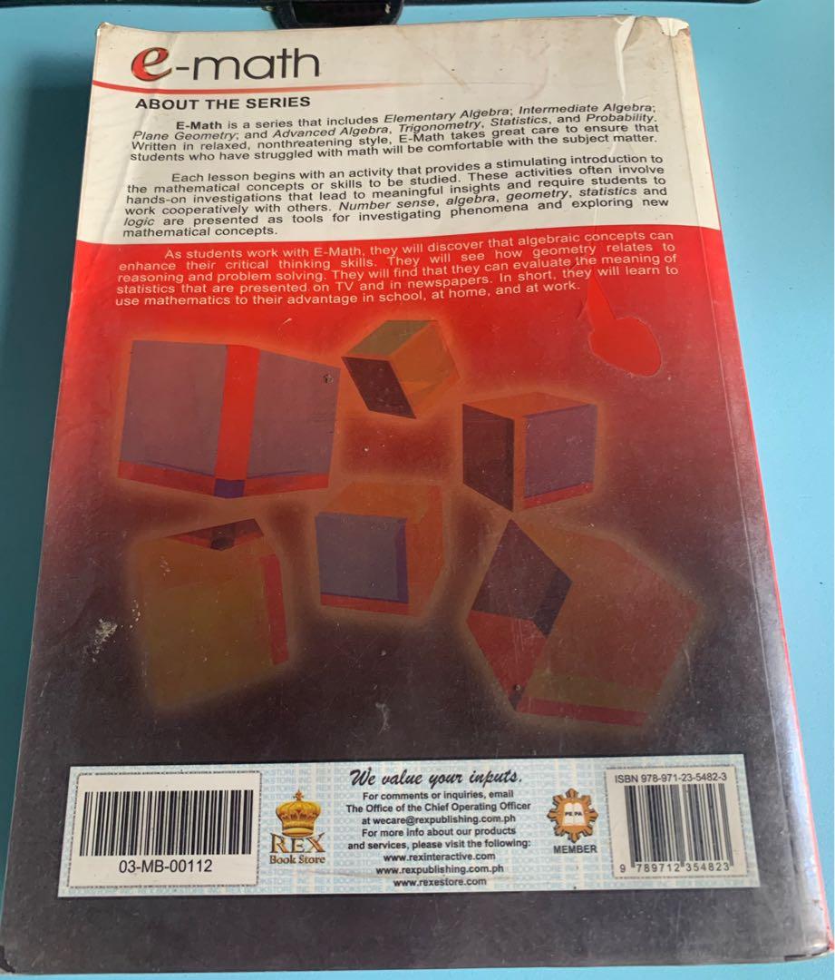 GRADE IV BOOKS || e-math (Mathematics) - REX Book Store , Hobbies ...